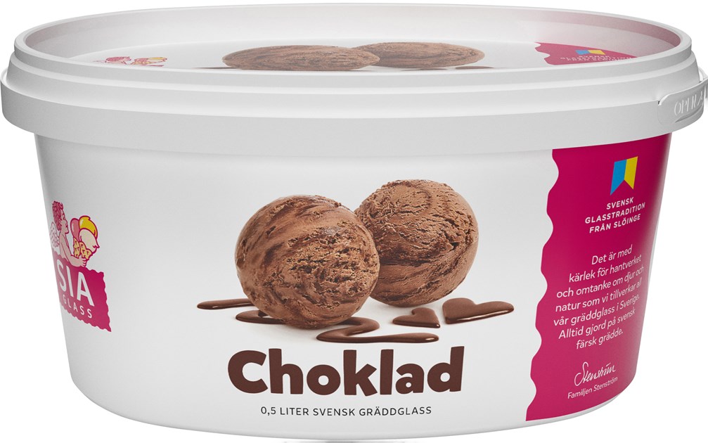 Chokladglass 05 Liter Sia Glass